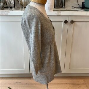 Repeat Cashmere | Sweaters | Repeat Cashmere Gray Knit Sweater With ...